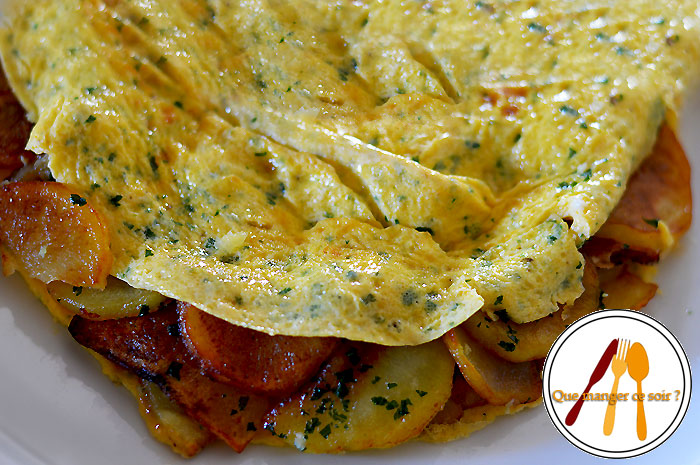 Omelette Aux Pommes De Terre Et Aux Herbes Que Manger Ce Soir